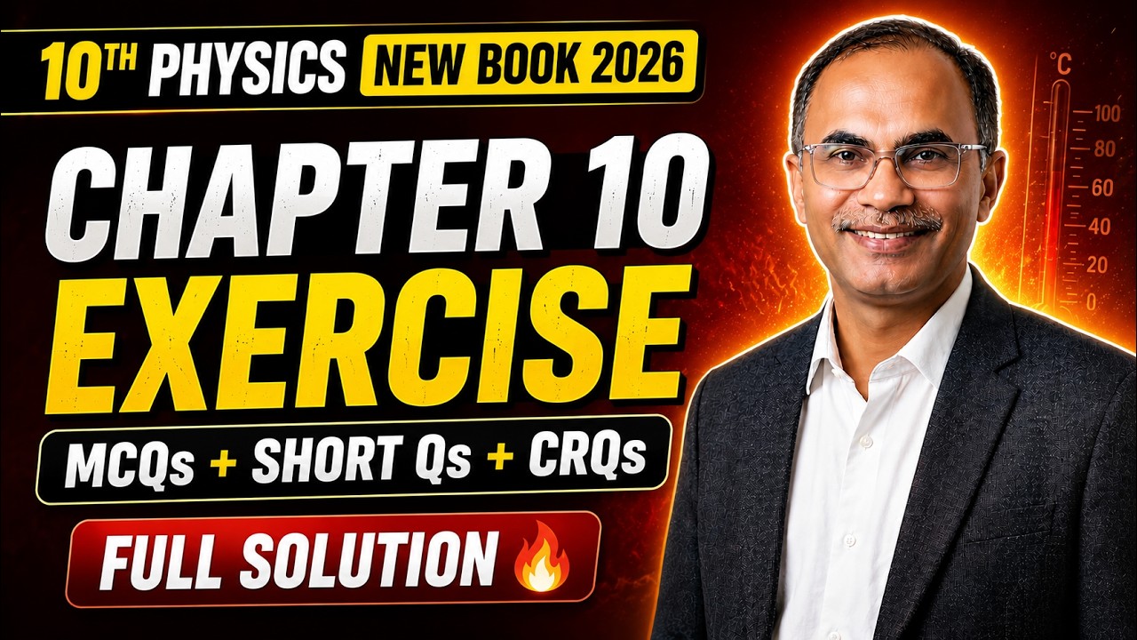 10th Class Physics 2026 | Chapter 10 Exercise Solution | MCQs, Short Questions & CRQs