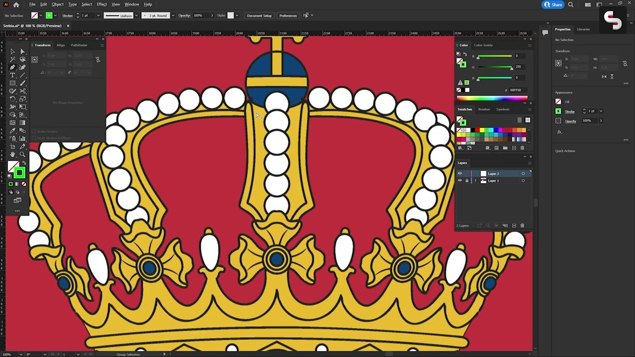 How to Draw the Flag of Serbia | Comprehensive Tutorial for Artists of All Levels