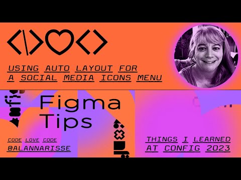Using Auto Layout for a social media icons menu – Figma v 116