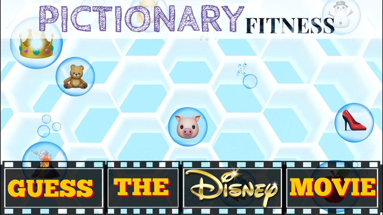 Emoji Pictionary Fitness Disney Movie Edition #1 l What Is This? Workout l Brain Breaks l PE at Home