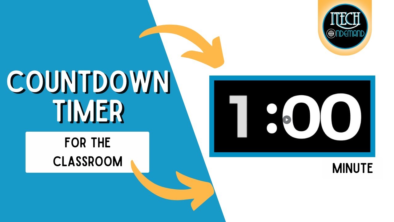 ⏳ 1-Minute Countdown Timer for Teachers | Classroom Management Tool