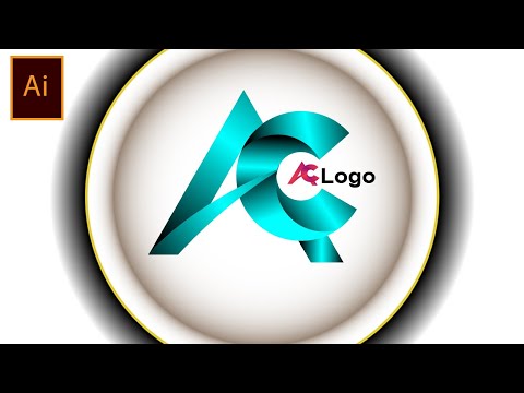 How To Design gradient Two Letter Logo Ac Logo 2023