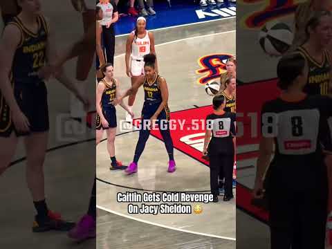 Caitlin serves revenge to Jacy Sheldon π³π₯Ά#wnba #caitlinclark #basketball