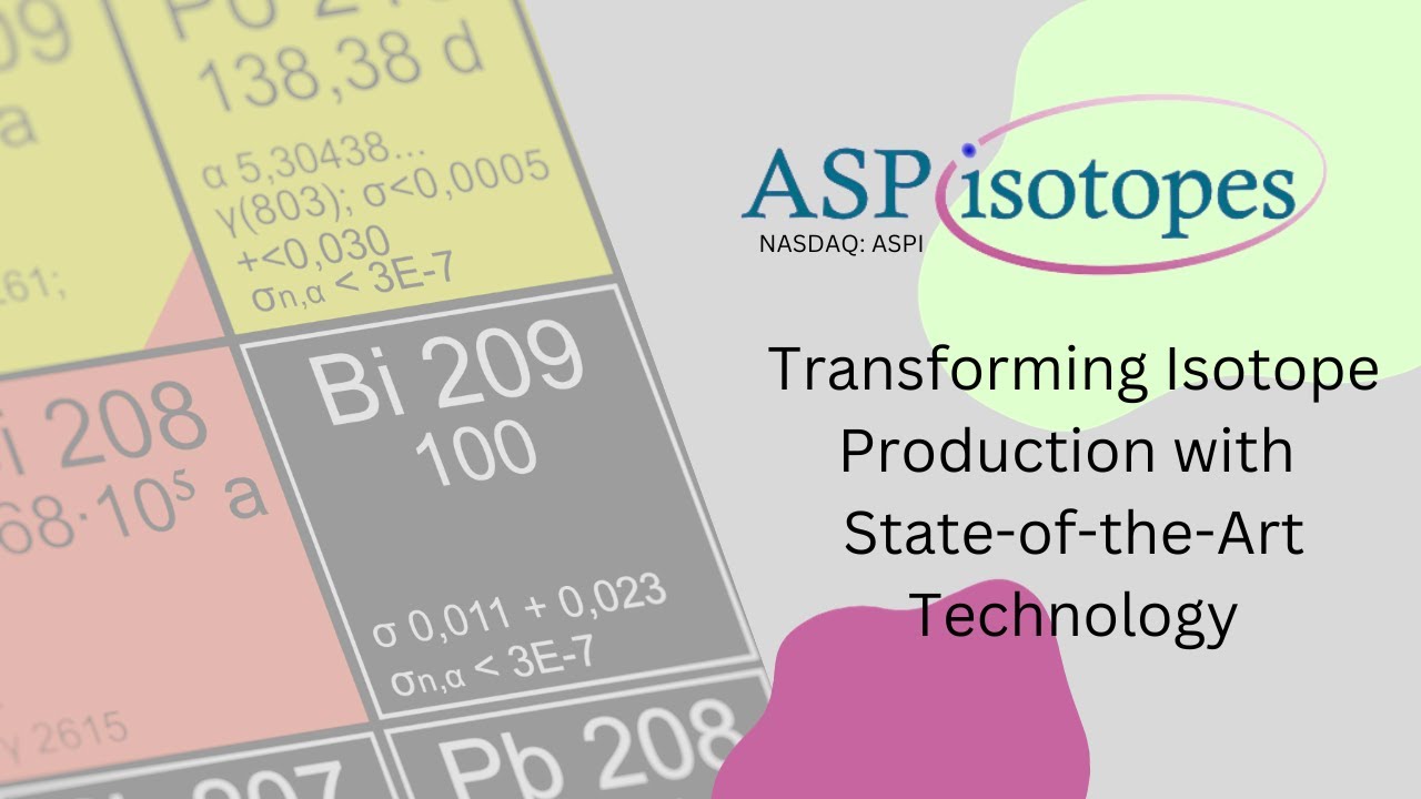 ASP Isotopes: Transforming Isotope Production with State-of-the-Art ...
