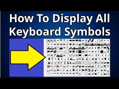 How To Display All Keyboard Symbols