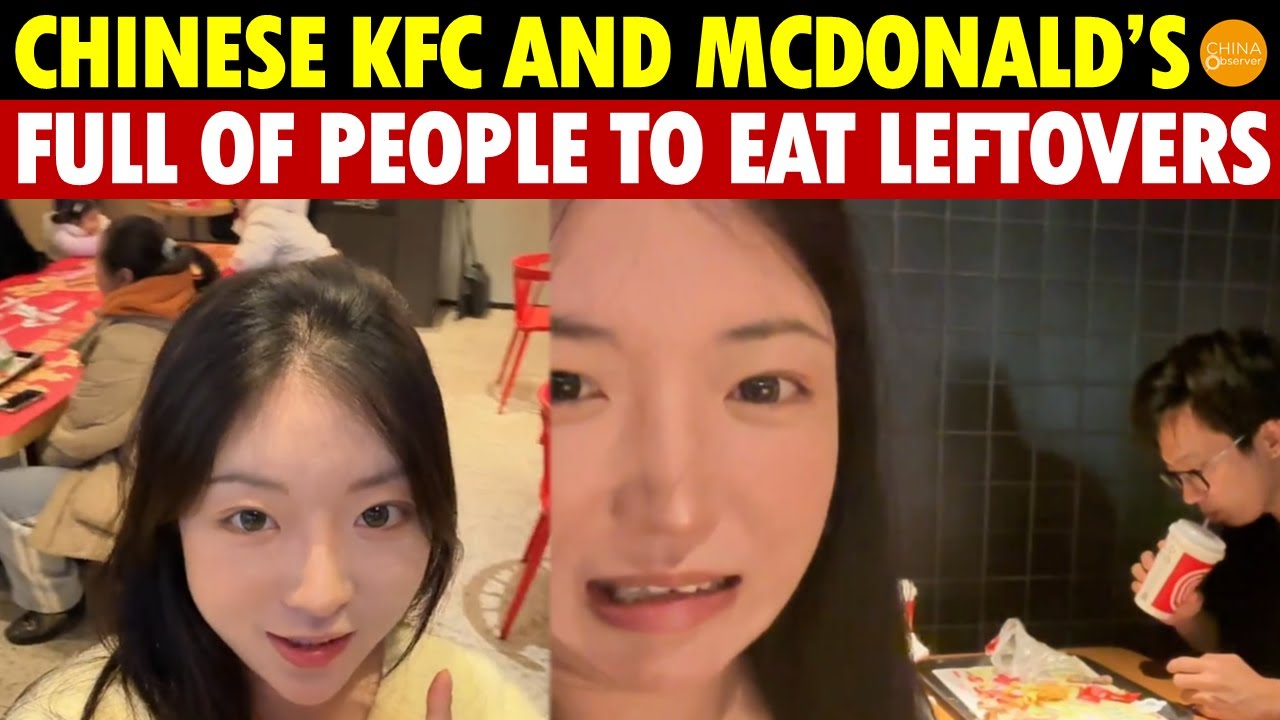 Chinese KFC And McDonald's Are Crowded With People Waiting To Eat Leftovers - Udumbara Falun ...