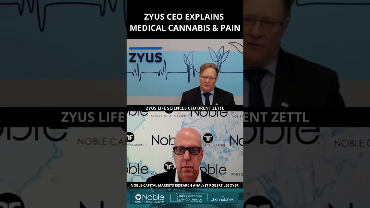 ZYUS Life Sciences CEO Brent Zettl - Correlation Between Medical Cannabis and Pain
