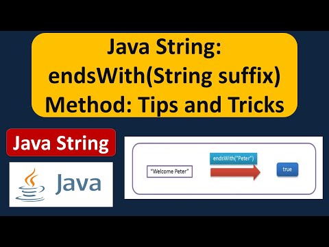 Java String: endsWith(String suffix) Method: Tips and Tricks | Java Tutorial
