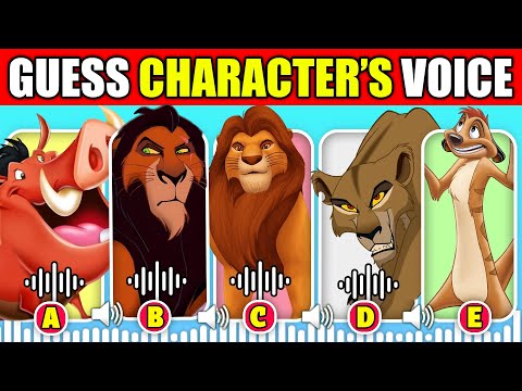 π Guess The Voice! | THE LION KING Movie π₯ Mufasa, Scar, Pumba, Timon