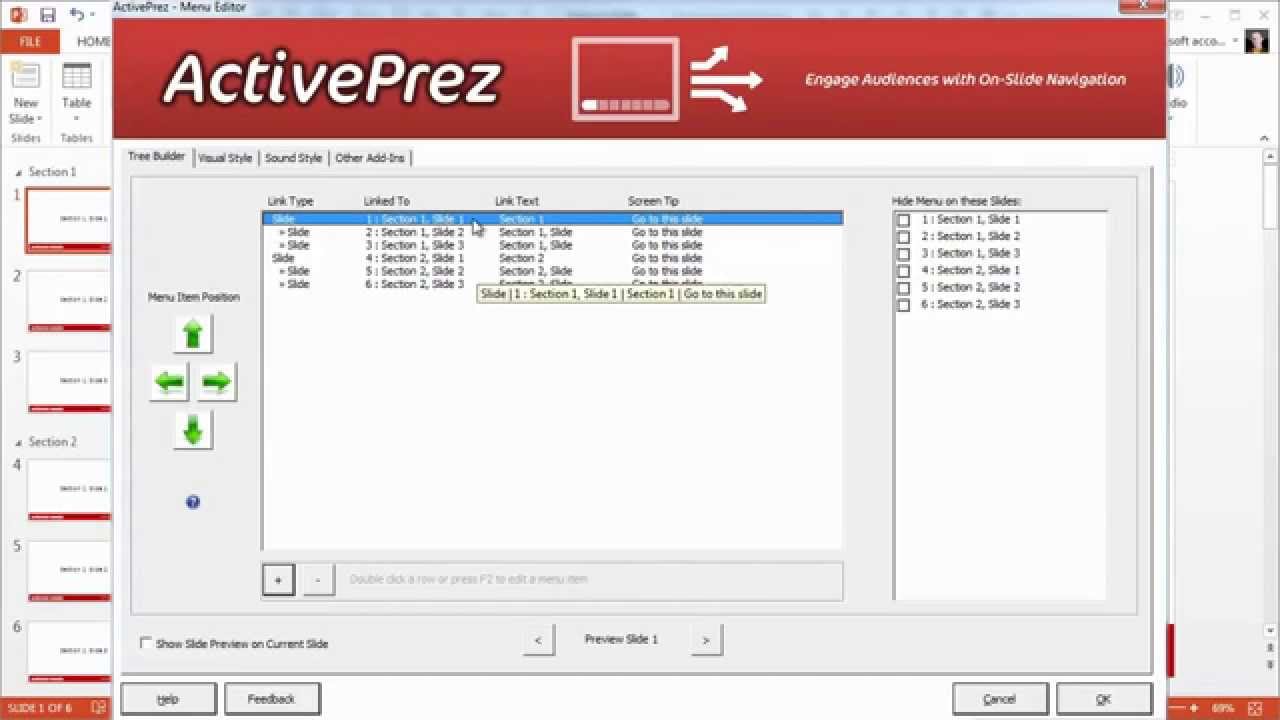 ActivePrez Tutorial - Creating from Sections