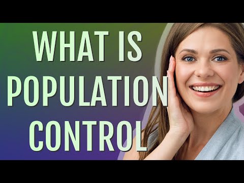 Population control | meaning of Population control