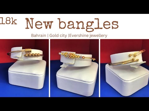 #18kgold #bangles | #bahrain |evershine jewellery