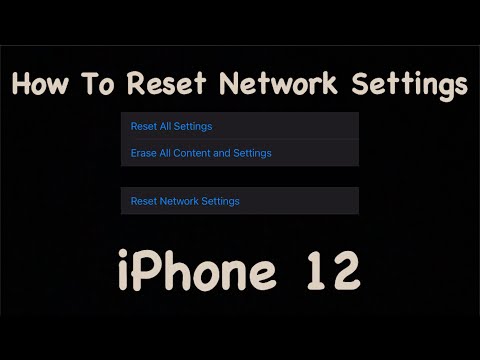 How To Reset Network Settings iPhone 12