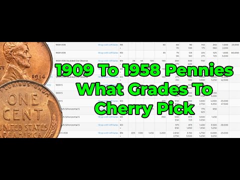 You Need To Know These "Money" Grades For 1909 To 1958 Pennies!!