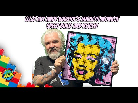 LEGO Art Andy Warhols Marilyn Monroe Speed Build and Review! LEGO Set 31197
