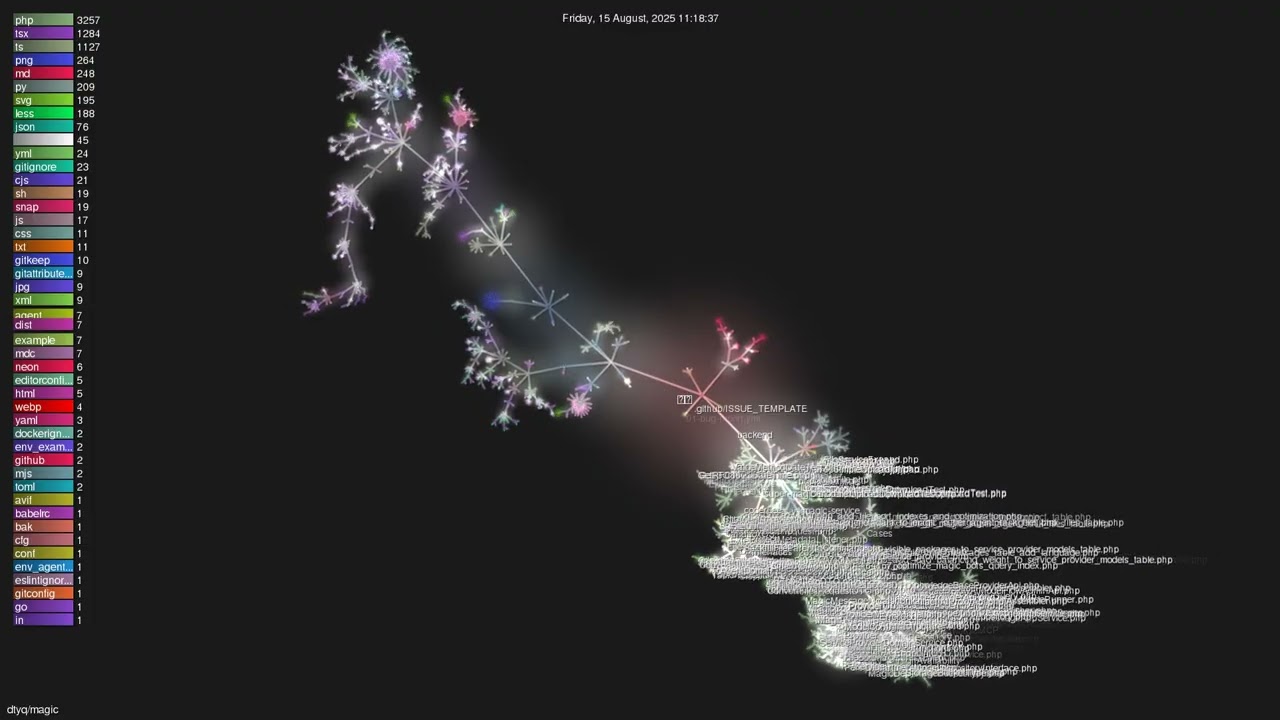 dtyq/magic - Gource visualisation