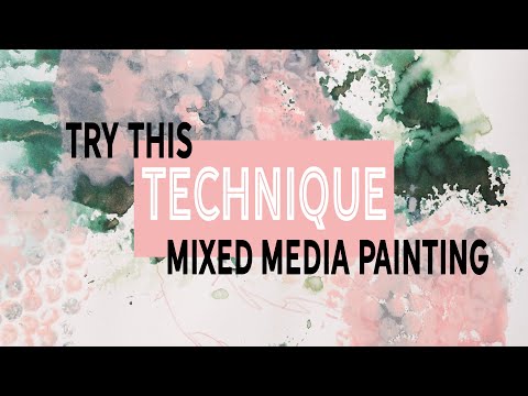 Try this technique with mixed media paintings - Explore texture in Mixed Media Paintings (part 1)
