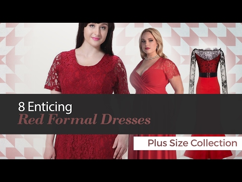 8 Enticing Red Formal Dresses Plus Size Collection