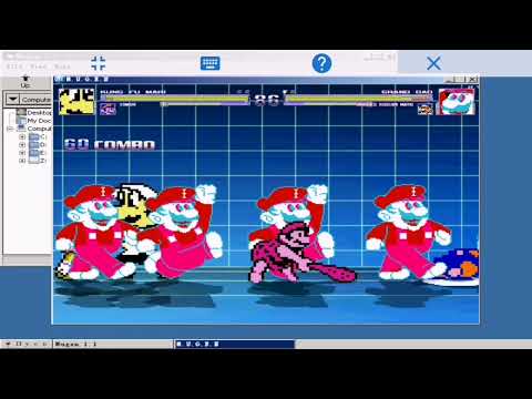 MUGEN: Bootleg Mario Battle 2v2 (KFMari & Somari VS 7 GRAND DAD & Russian Mario)