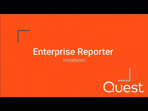 Enterprise Reporter - Installation