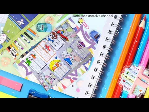 Diy Book Labels Stickers | How To Make Book Labels_ at home /Diy Book Labels