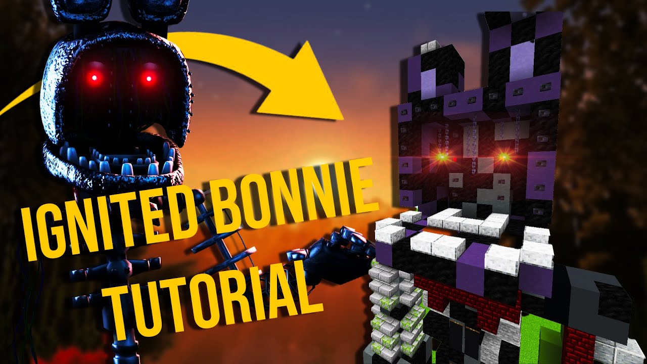 Minecraft Tutorial: Ignited Bonnie Statue (The Joy of Creation)