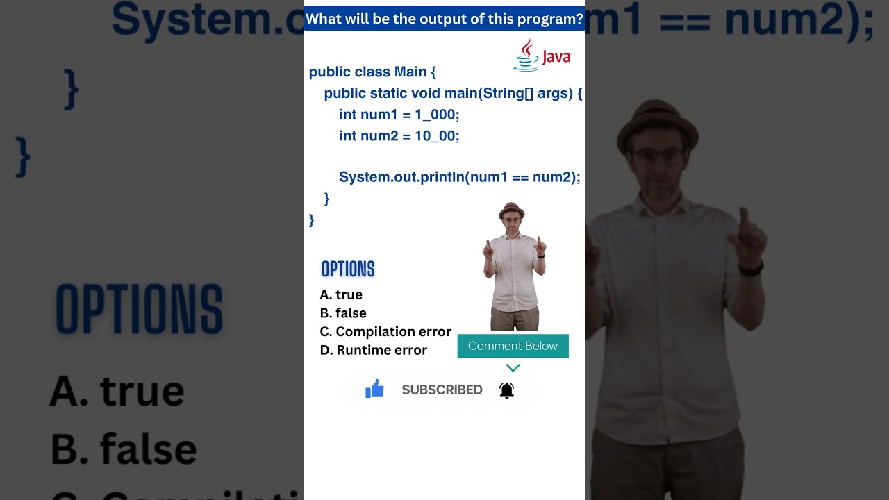 Java Interview Questions # 40 | Java Coding Test | #java #shorts  #ocjp #javacertification #coding