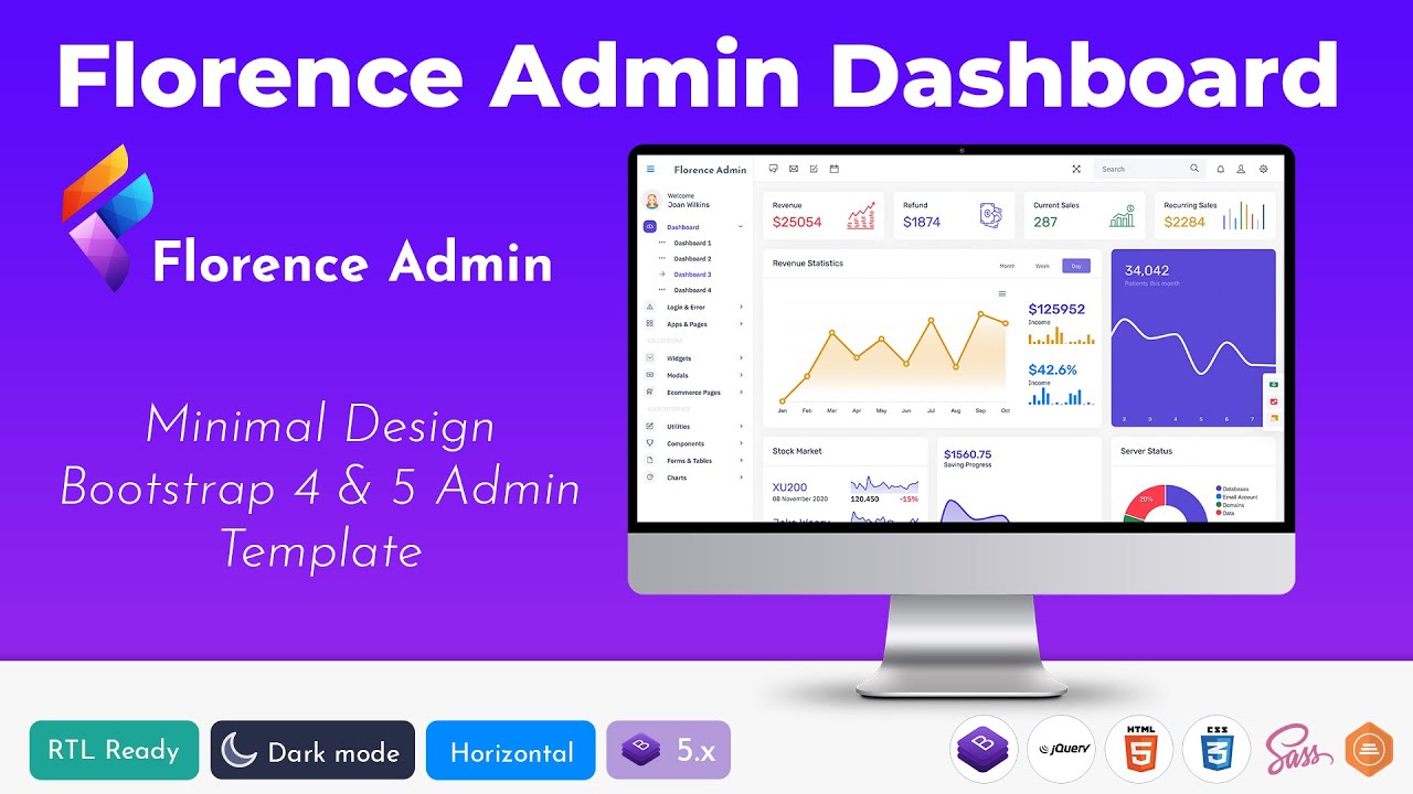 Bootstrap Admin Template – Ready-made Admin Dashboard UI Design