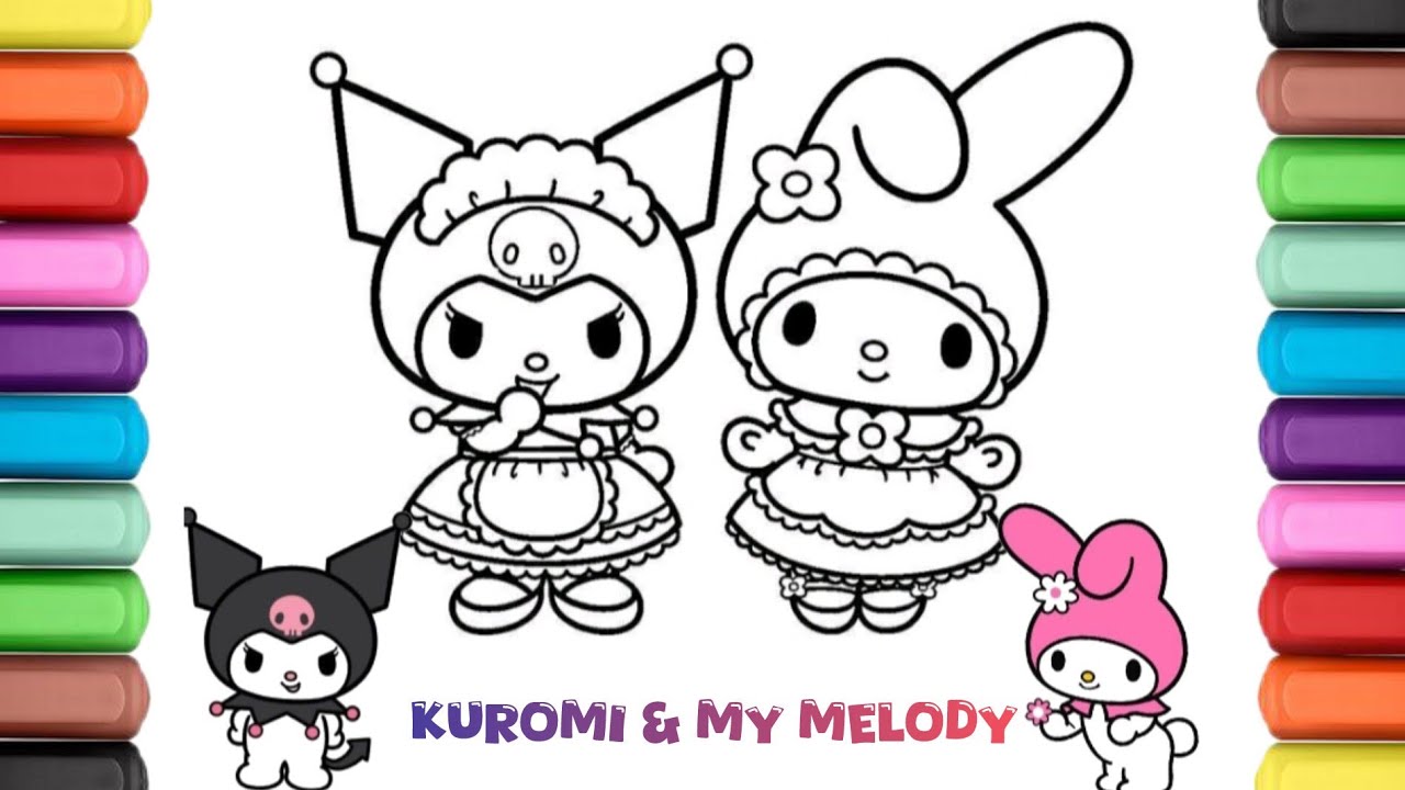 Sanrio Characters Coloring Pages | Hello Kitty | Kuromi and My Melody