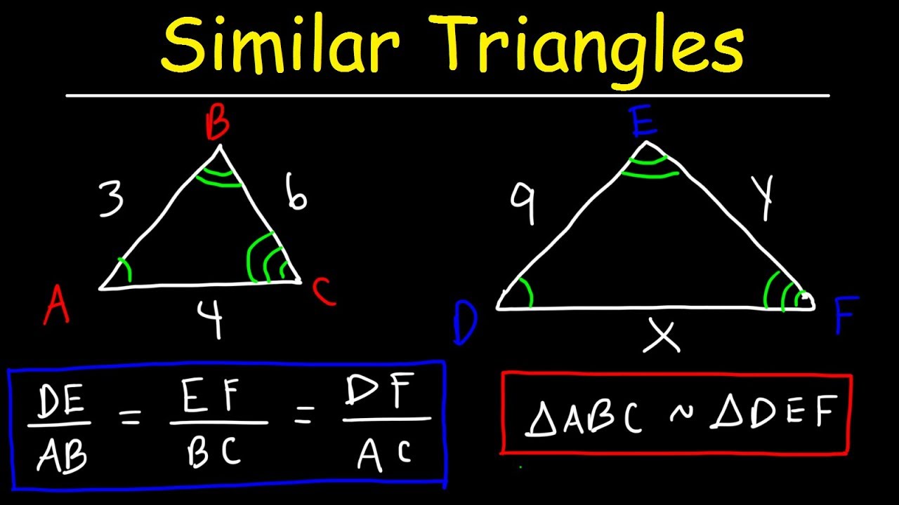 Similar Triangles and Figures, Enlargement Ratios & Proportions   Geometry Word Problems