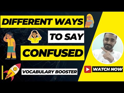 Different Ways To Say 👉 Confused 🤔 With Examples 💯🎯 #ielts #vocabulary