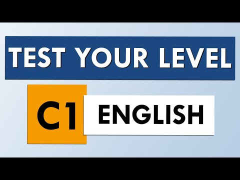 ENGLISH LEVEL TEST | Are you C1 level (advanced)?