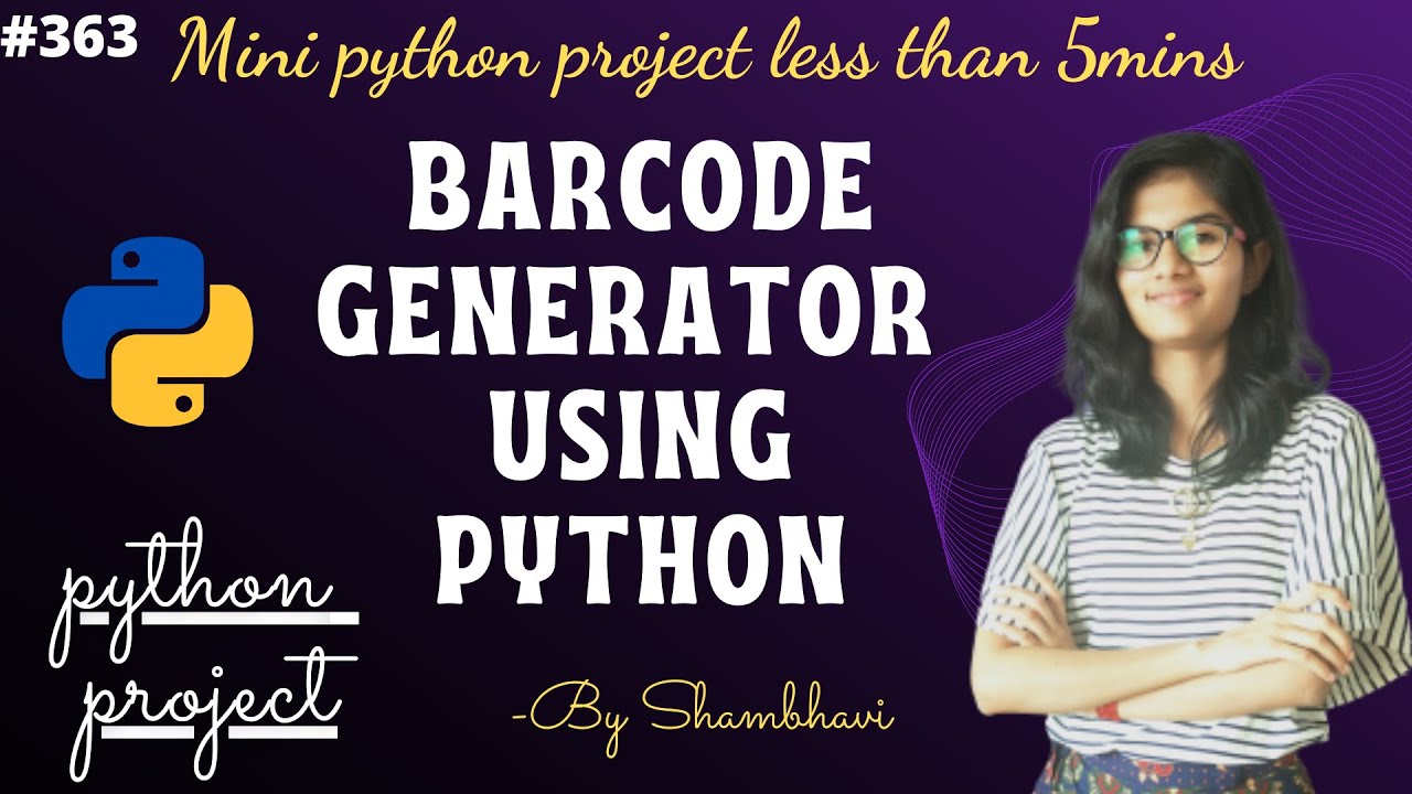 Barcode generator using python |  mini python project | python project | python code