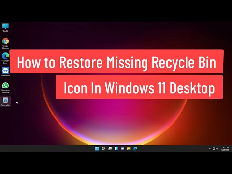 How to Restore Missing Recycle Bin Icon in Windows 11 Desktop