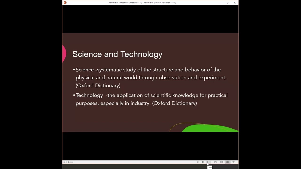 Module 1 STS Overview