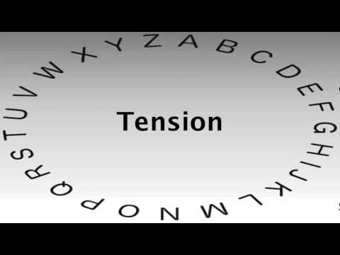 Spelling Bee Words and Definitions — Tension