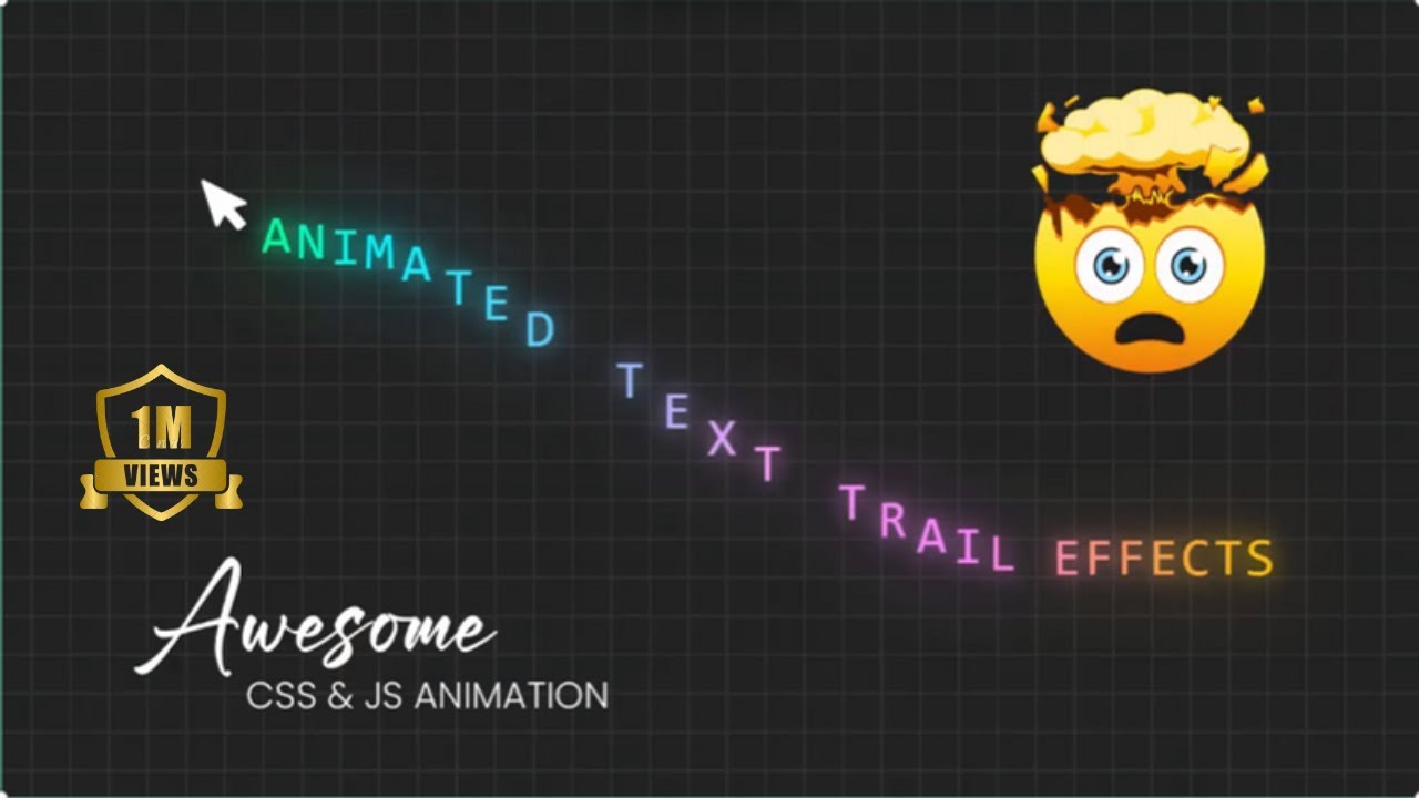 Animated Text Trail Effects using Html_CSS_Javascript#webdevelopment #programming #javascript #video