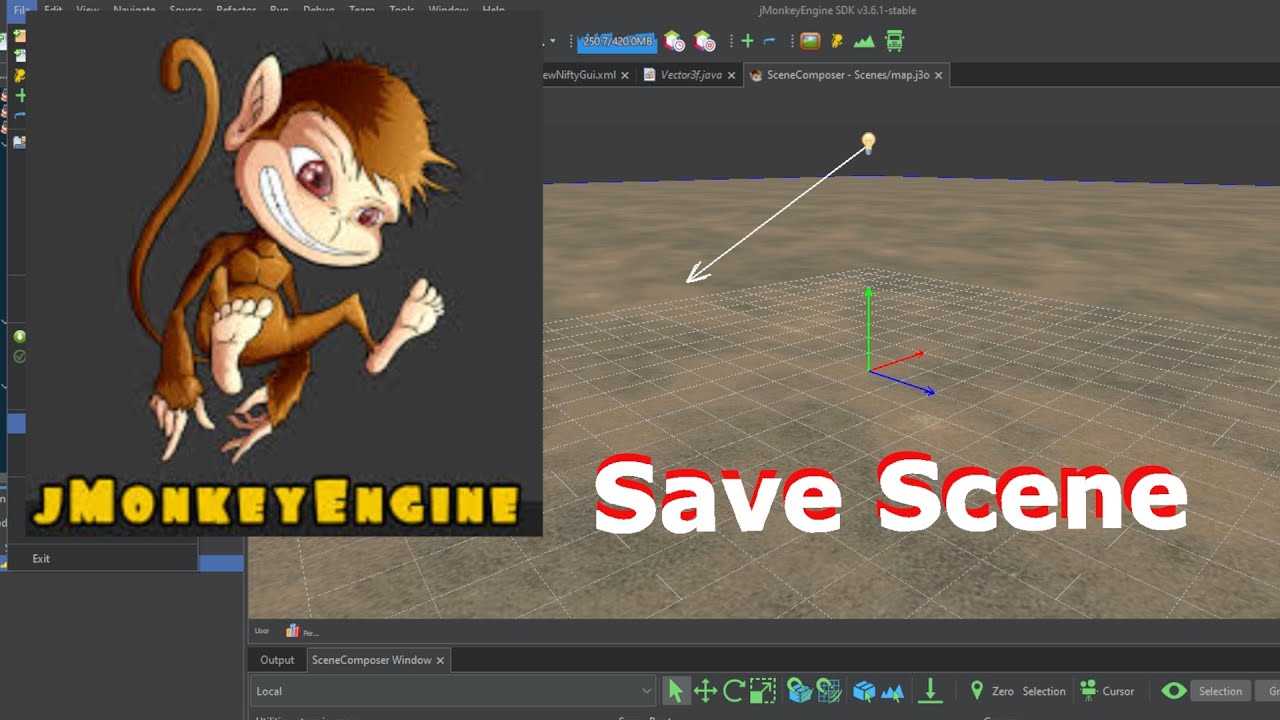 Jmonkeyengine Tutorial : How to Save Scene Properly. Java Game Development 2025.