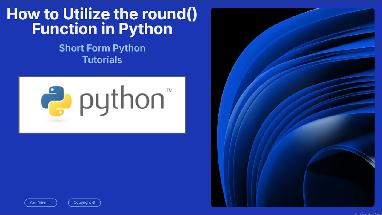 Practical Application of the round() Function in Python (in 75 seconds)