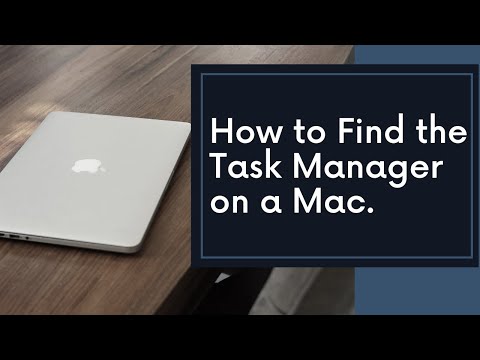 How to Find the Task Manager on a MacBook