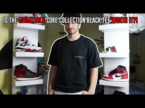 IS THE FEAR OF GOD ESSENTIALS CORE COLLECTION BLACK TEE WORTH IT?! OUTFITS!