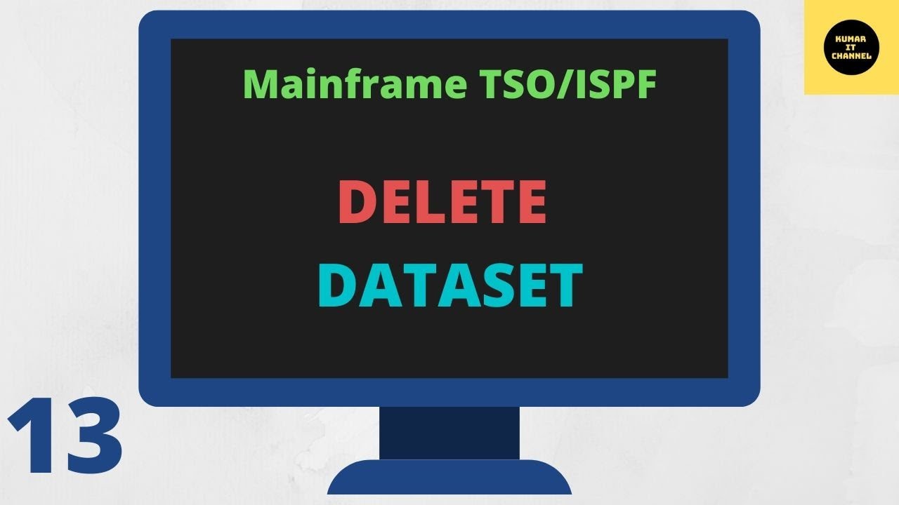 Delete Dataset in TSO/ISPF -Mainframe TSO/ISPF Tutorial - Part 13