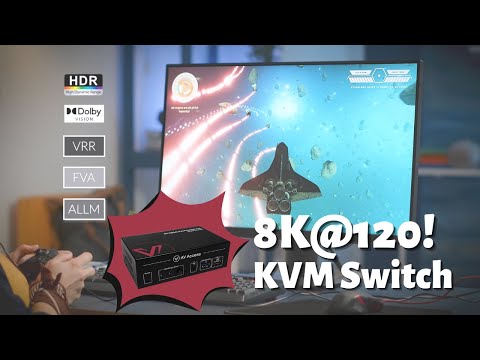The 8K HDMI 2.1 KVM Switch for Xbox, PS5 Gaming Setup (8KSW21-KVM)