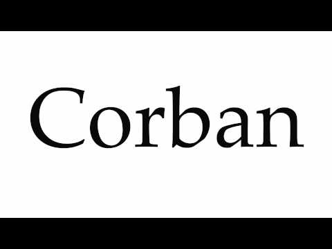 How to Pronounce Corban