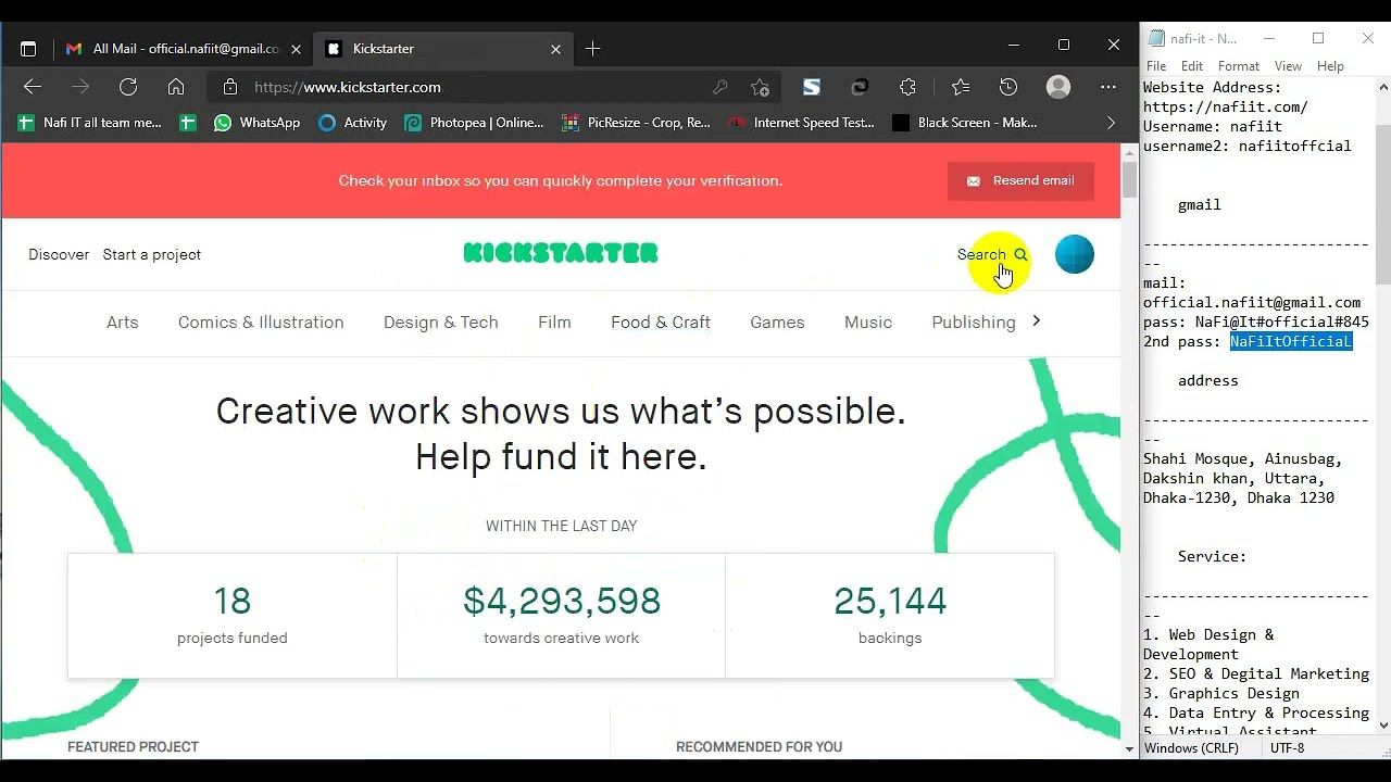 How to Create Account on Kickstarer  Profile BackLink for SEO | Shakil Tech Solutions