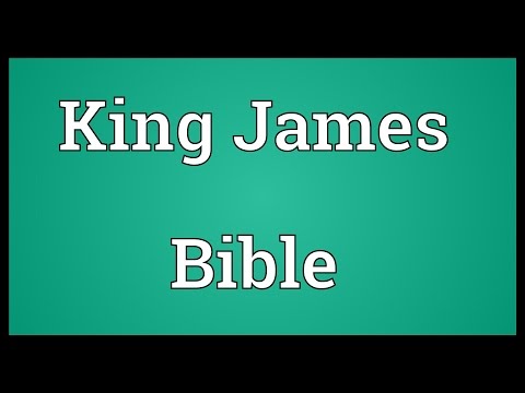 King James Bible Meaning