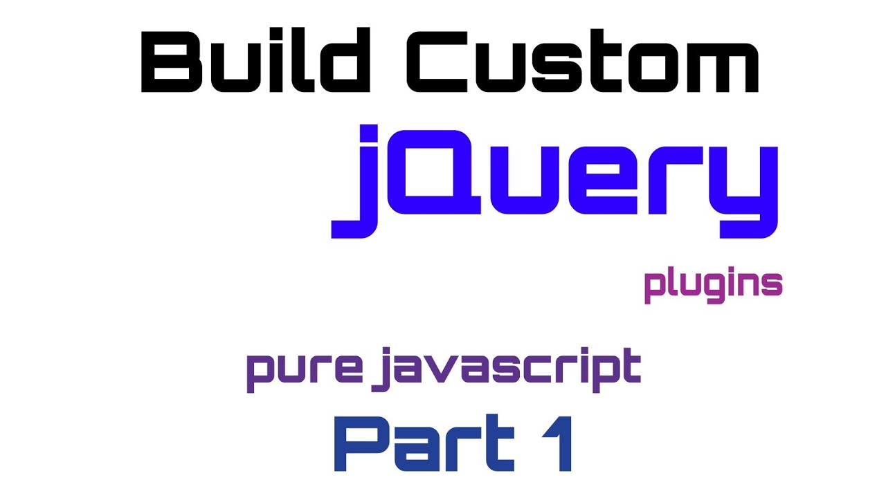 make custom jquery plugins || library javascript part 1
