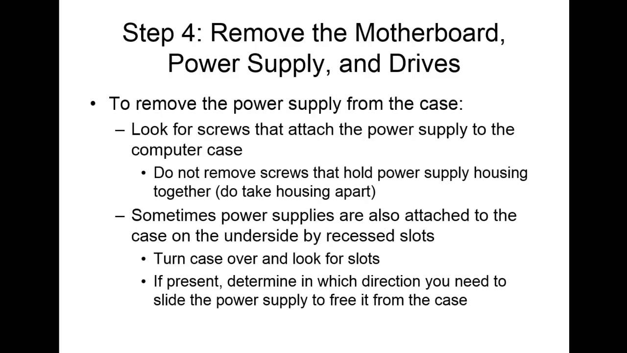 Chapter 2 Working Inside a Computer Pt 2