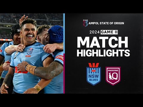 2024 State of Origin Highlights | NSW Blues v QLD Maroons | Game 2