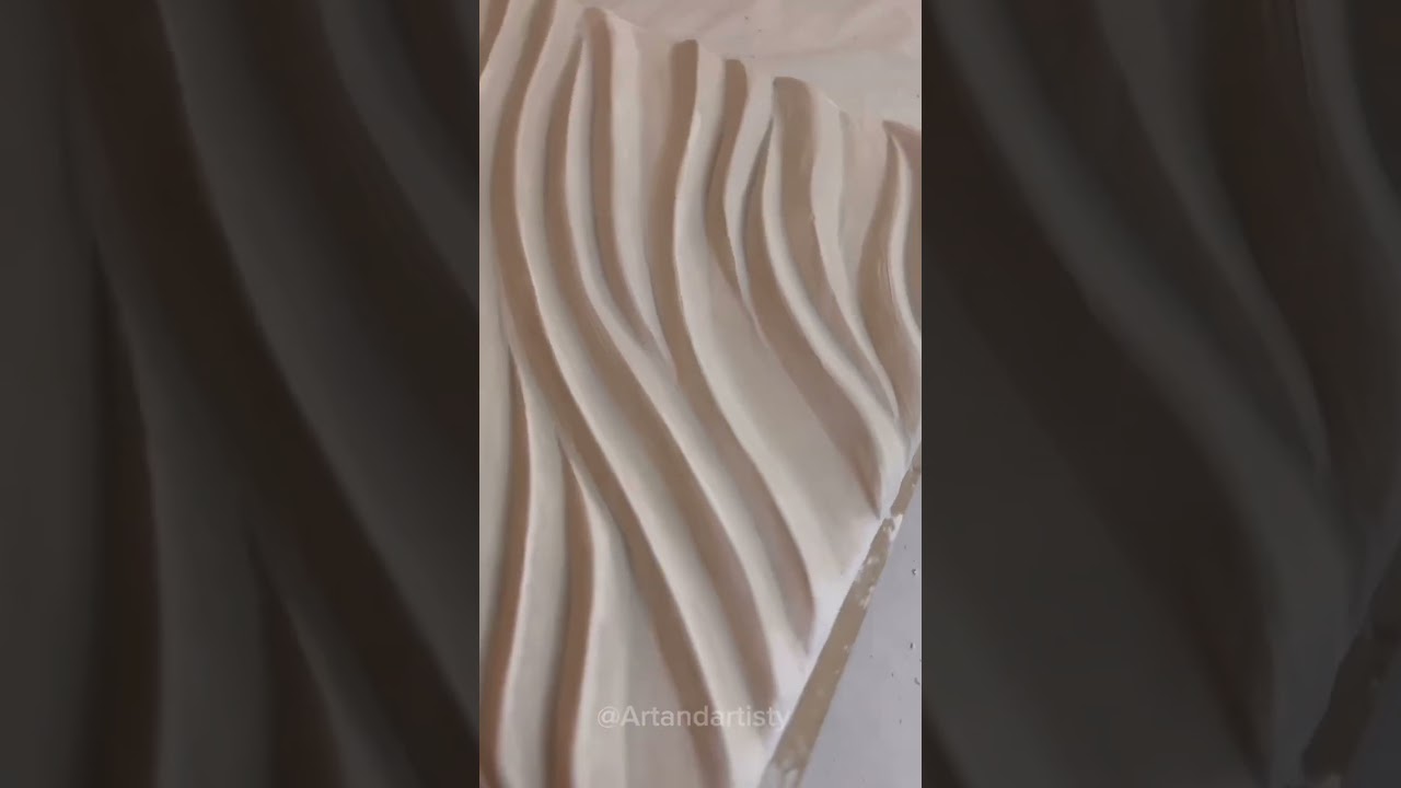 Plaster art on canvas|texture art|shorts#artandcraft #textureart #plaster #art #diy #shortsviral